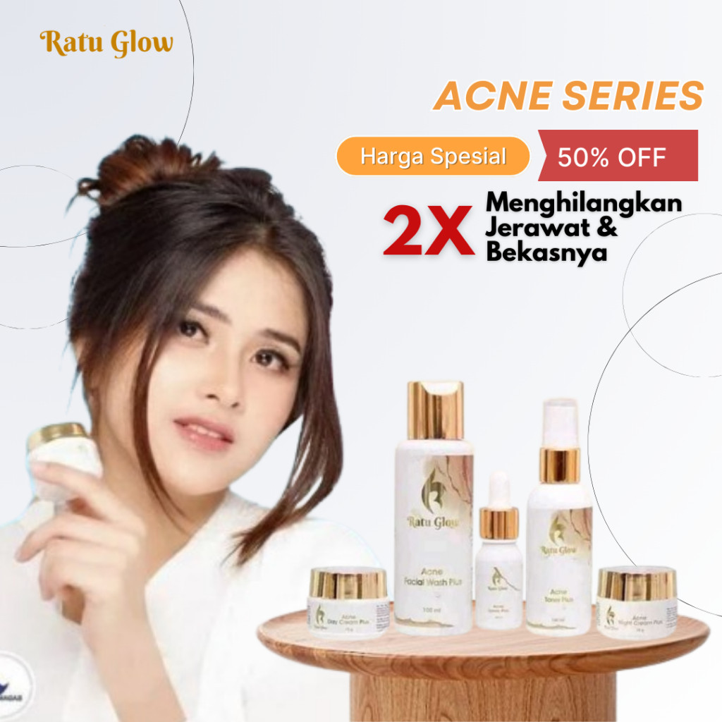 Jual Ratu Glow Paket Reguler Acne Perawatan Wajah Berjerawat Bruntusan Penghilang Bopeng Pada ...