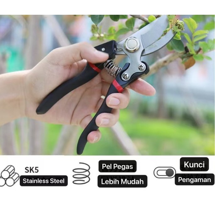 Jual Gunting Kebun Gunting Ranting Pohon Tebal KBN-10 Sampai 22mm ...