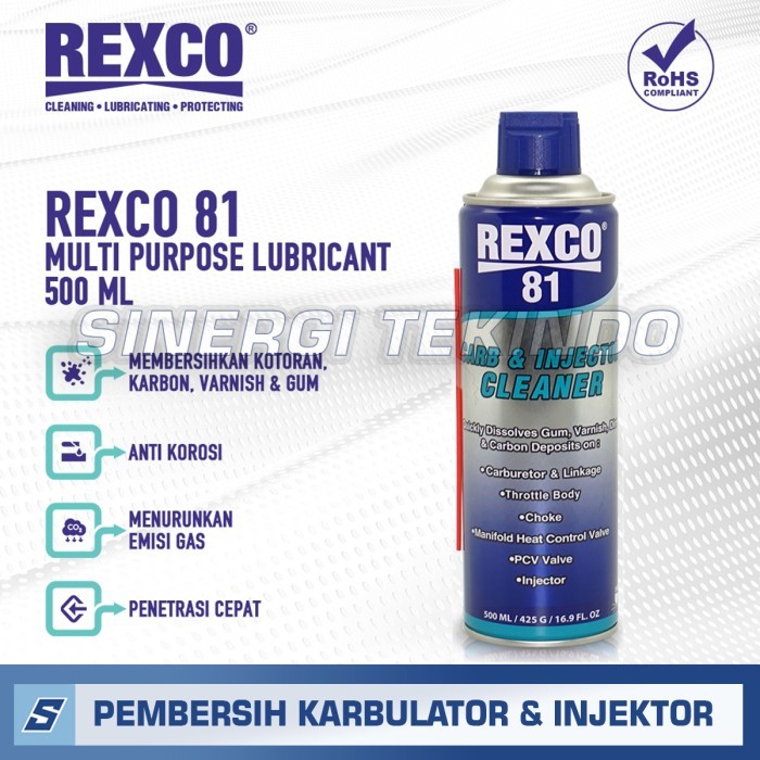 Jual Pembersih Karbulator - REXCO 81 Carb Injector Cleaner REXCO81 500 ML | Shopee Indonesia