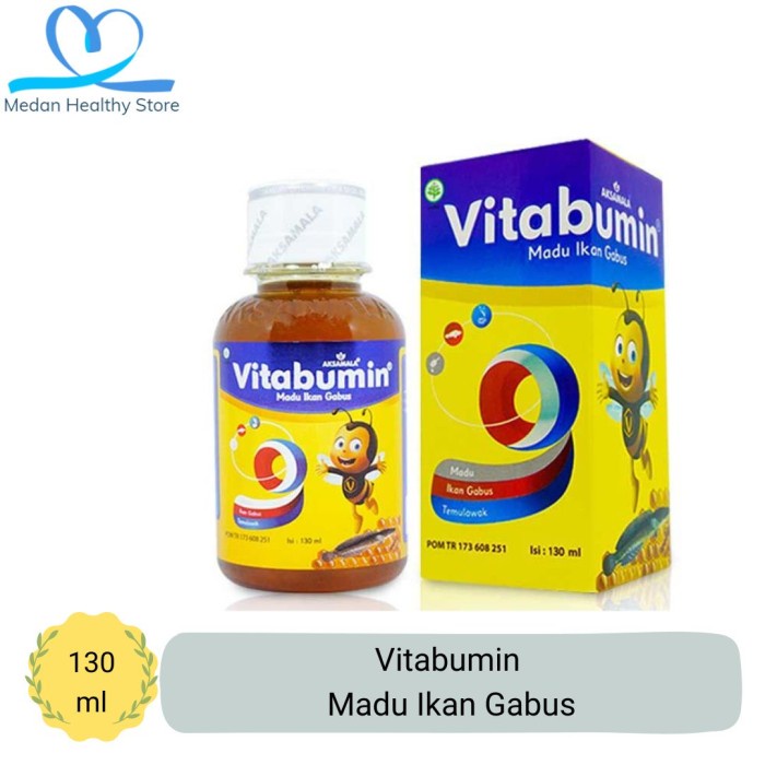 Jual Vitabumin Madu Ikan Gabus isi 130 ml per botol | Shopee Indonesia Jual Vitabumin Madu Ikan Gabus isi 130 ml per botol | Shopee Indonesia