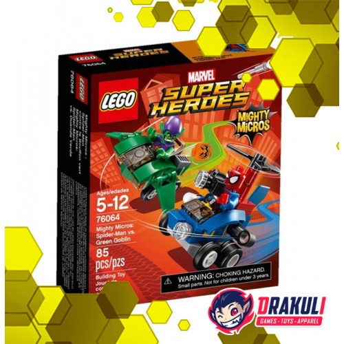 Jual Toys LEGO Super Heroes Mighty Micros Spider-Man vs. Green Goblin ...
