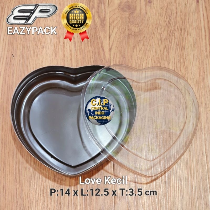 Jual (Grosir/50pcs) Tray Mika Bentuk Hati (Love) Kecil EP (EAZYPACK ...