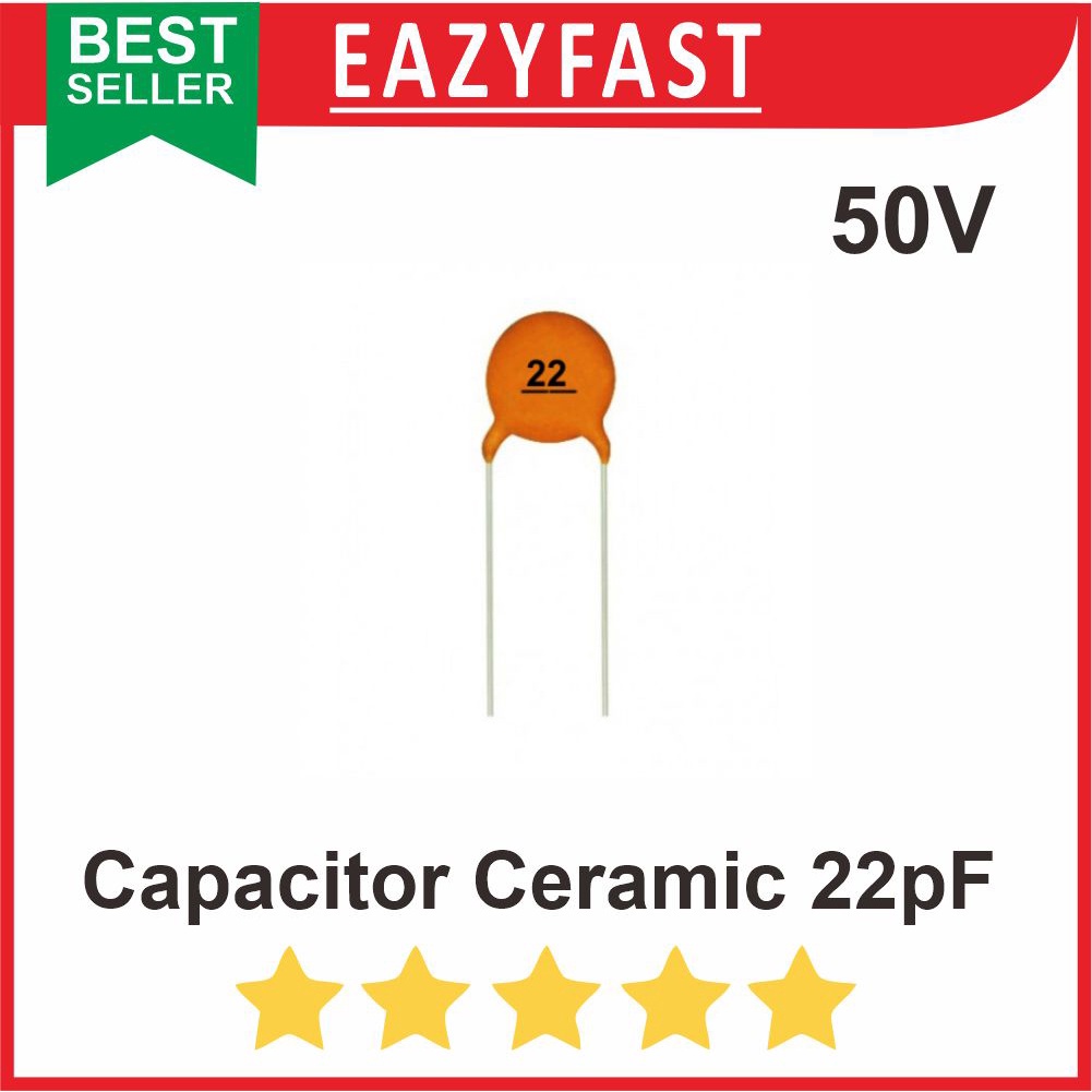 Jual C Capacitor Kapasitor Ceramic Keramik 22pf 22 pf 50V | Shopee ...