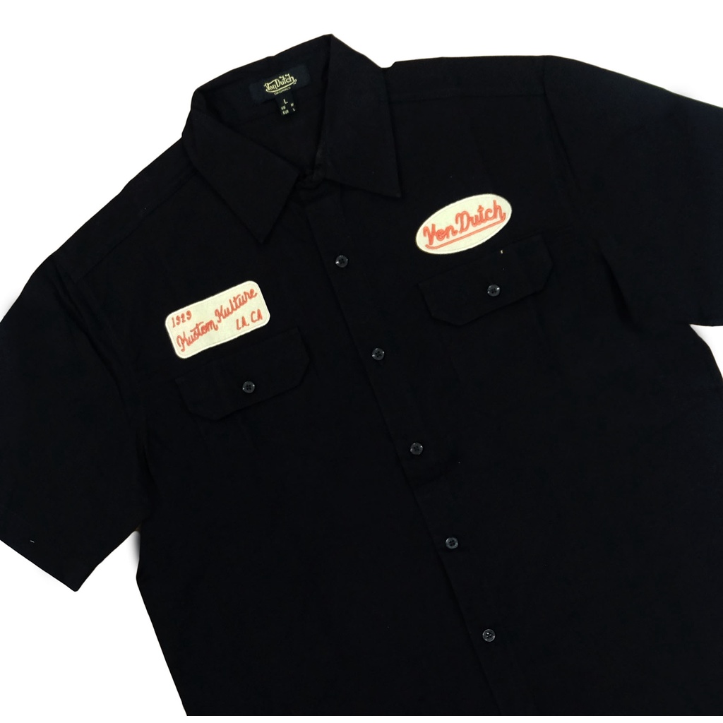 Jual Von Dutch Workshirt 0913 Black | Shopee Indonesia