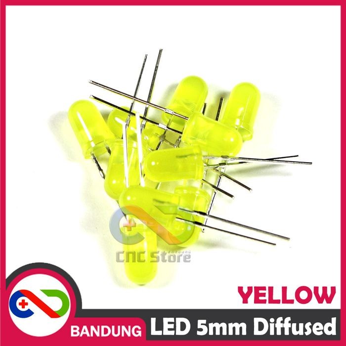 Jual 10PCS LED 5MM SUPER BRIGHT YELLOW KUNING DIFFUSED | Shopee Indonesia