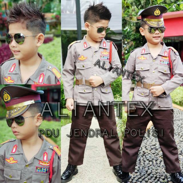 Jual PDU JENDRAL POLISI/KOSTUM ANAK/BAJU PROFESI ANAK | Shopee Indonesia