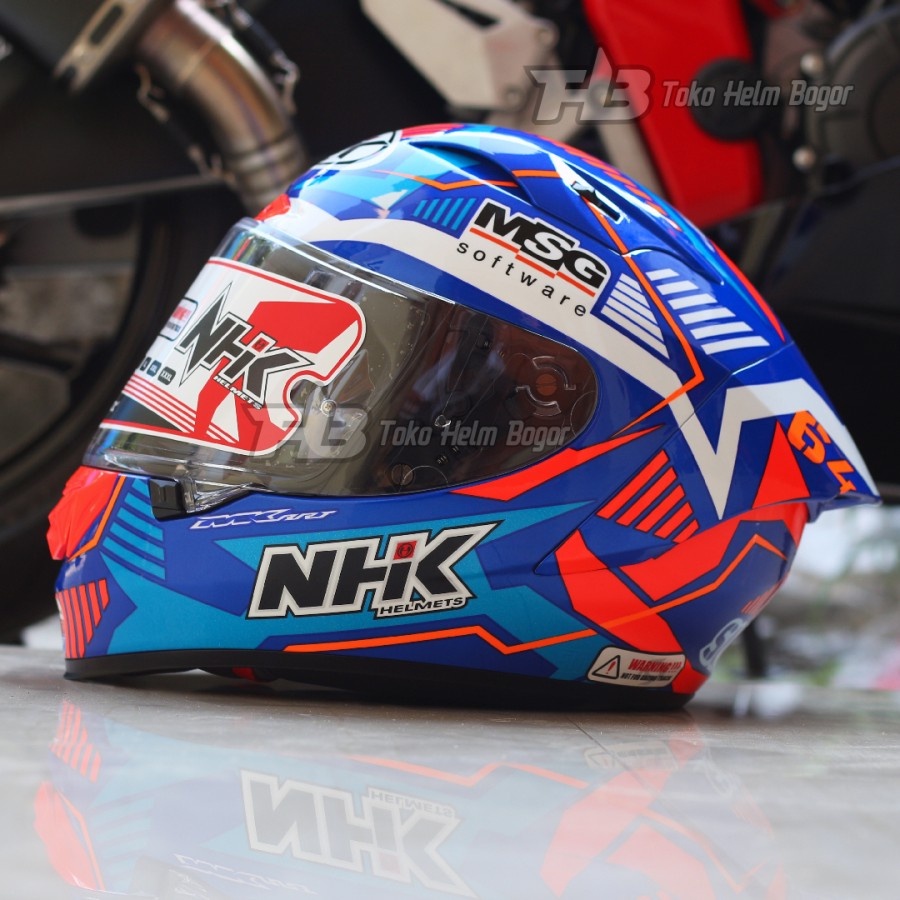 Jual HELM NHK GPR Tech Street Plus Ben Sneyder BO Blue HELM FULL FACE ...