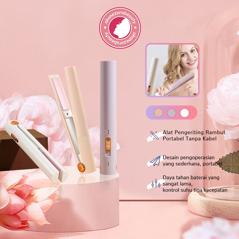 Jual 2in1 Catokan Wireless Portable Cordless Catok Rambut Multifungsi ...