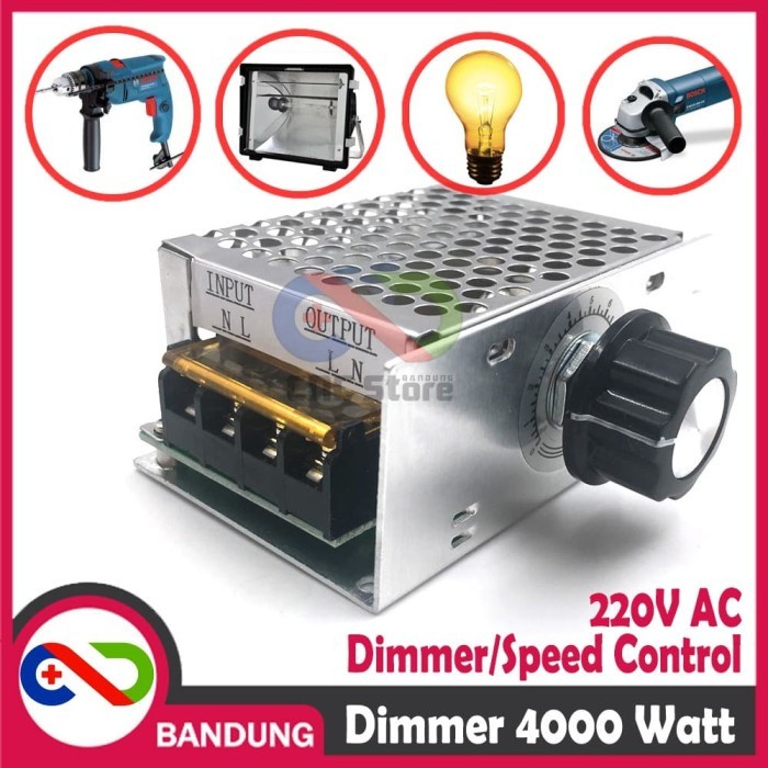Jual WITH CASE SCR 220V 220VAC THYRISTOR 4000W DIMMER SPEED REGULATOR ...