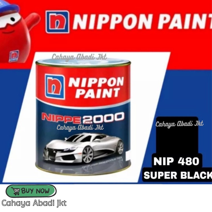 Jual Cat Duco Nippe 2000 Nippon paint 1liter 480 Super Black | Shopee Indonesia