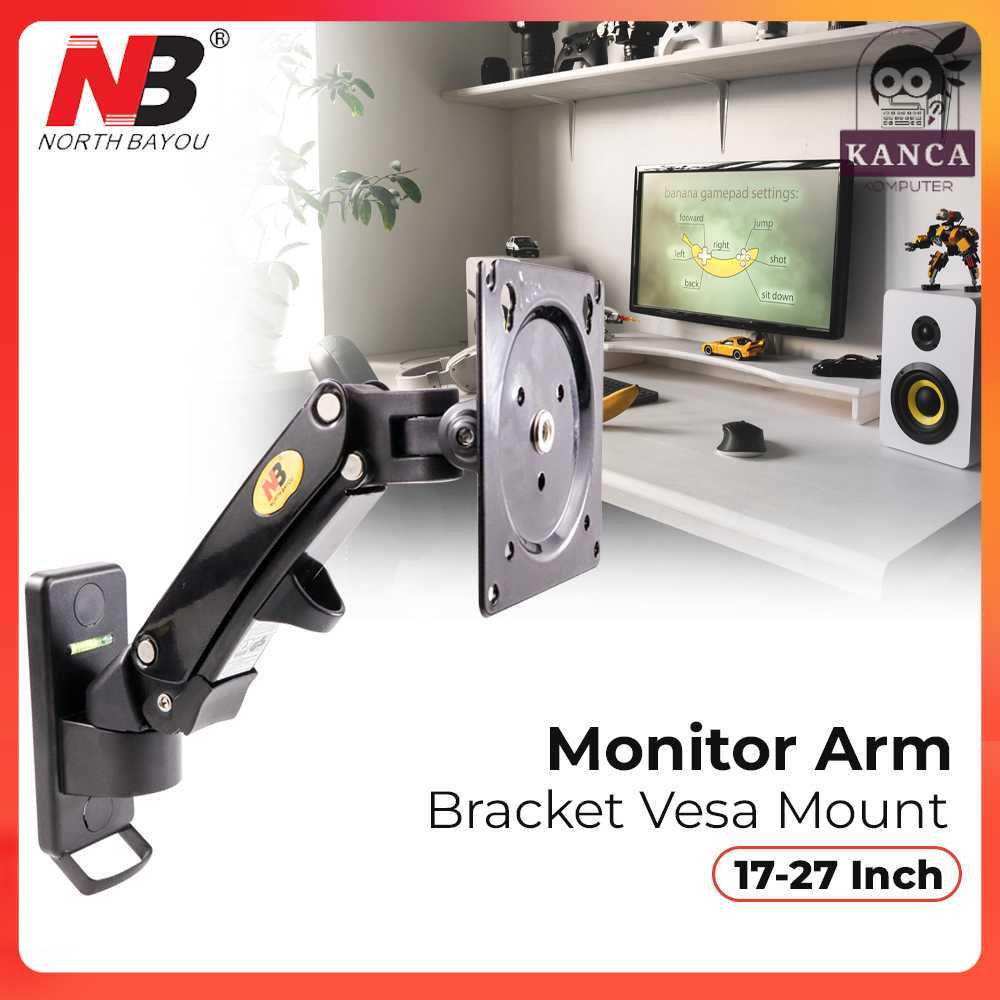 Jual NORTH BAYOU Bracket Monitor Wall Mount VESA 100 x 100 17-27 Inch TV - F120 | Shopee Indonesia
