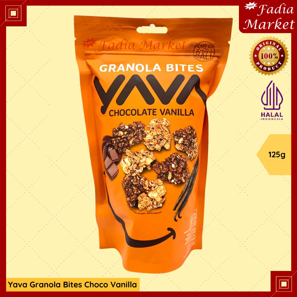 Jual Yava Granola Bites Cashews Kacang Mente Chocolate Vanilla Coklat ...
