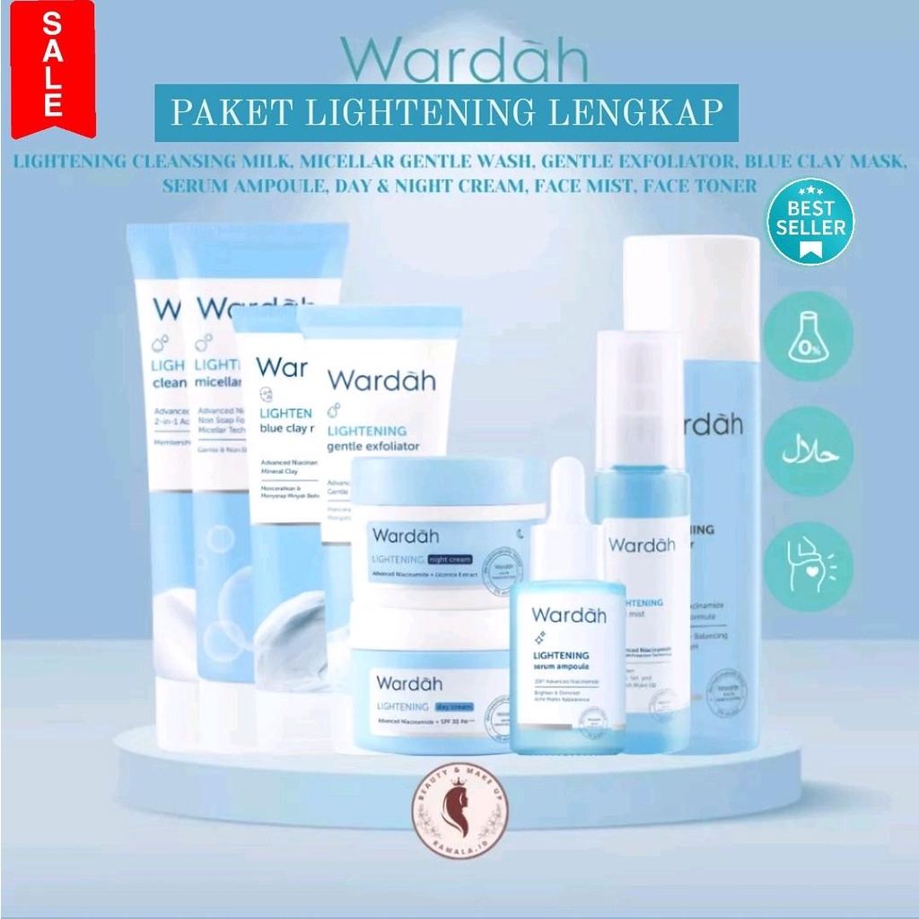 Jual Wardah Paket Lightening Lengkap komplit | Shopee Indonesia