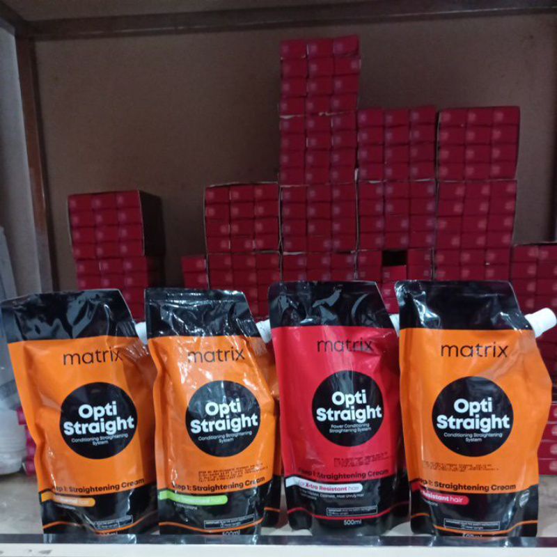 Jual Matrix Optistraight Step 1 Straightening Cream -500ml | Shopee ...