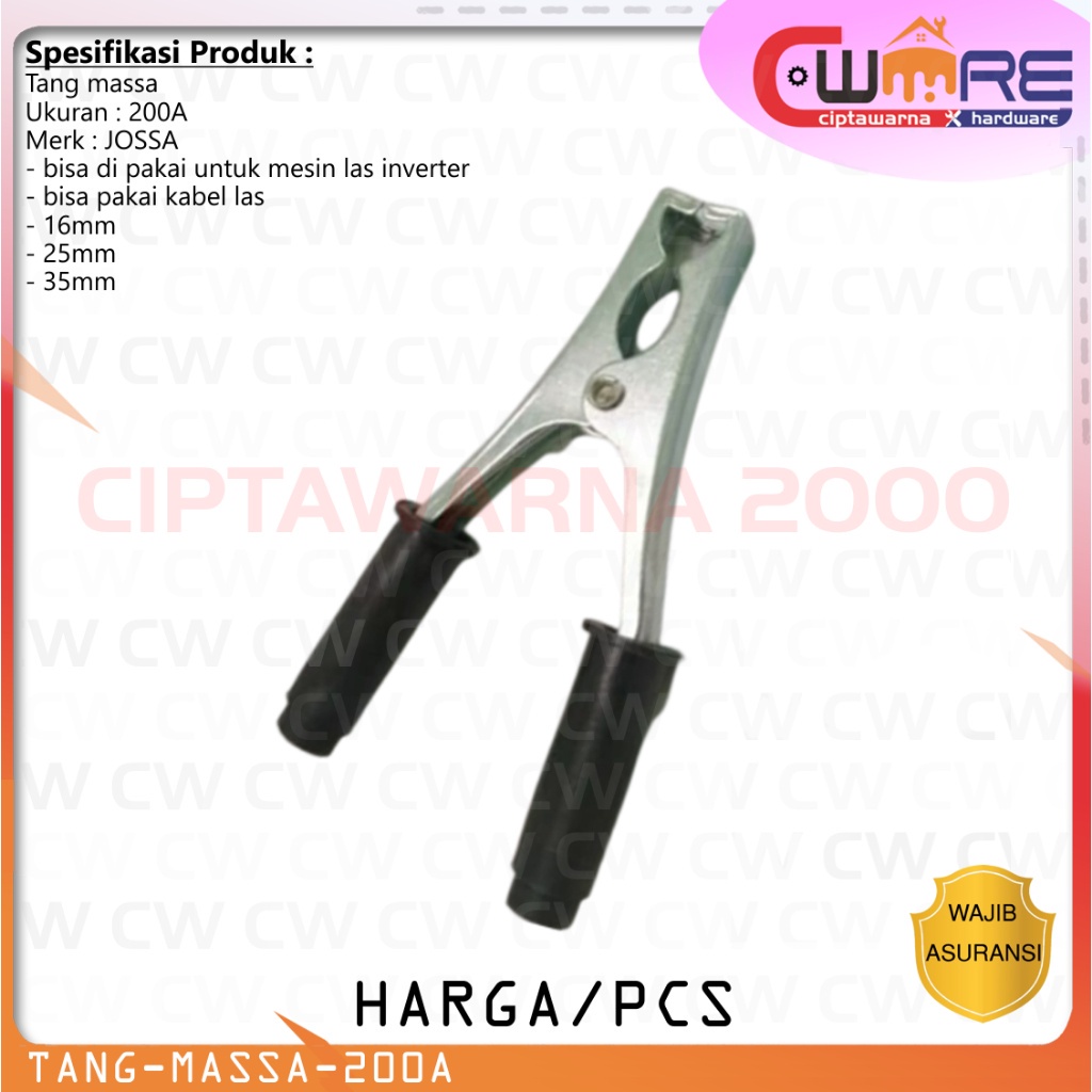 Jual Ground Clamp 200A Tang Masa 200A Tang Inverter Las - Cw1 | Shopee ...