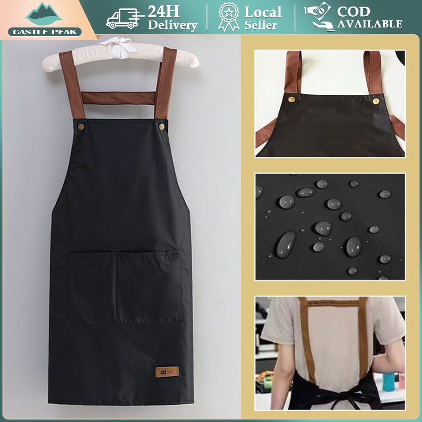 Jual Celemek Apron Korea / Apron waterproof celemek masak anti air Pria ...