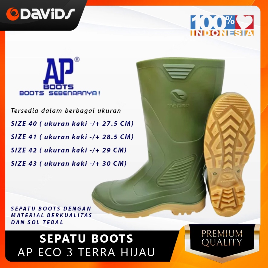 Jual Sepatu Boot AP Boots Proyek Tukang Bangunan Safety Terra Eco 3 ...