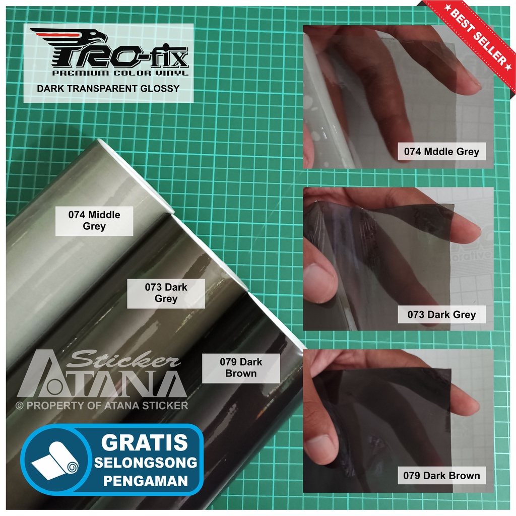 Jual Skotlet Hitam Transparan Bening Glossy Scotlet Dark Transparent Glos Stiker Tembus Pandang ...