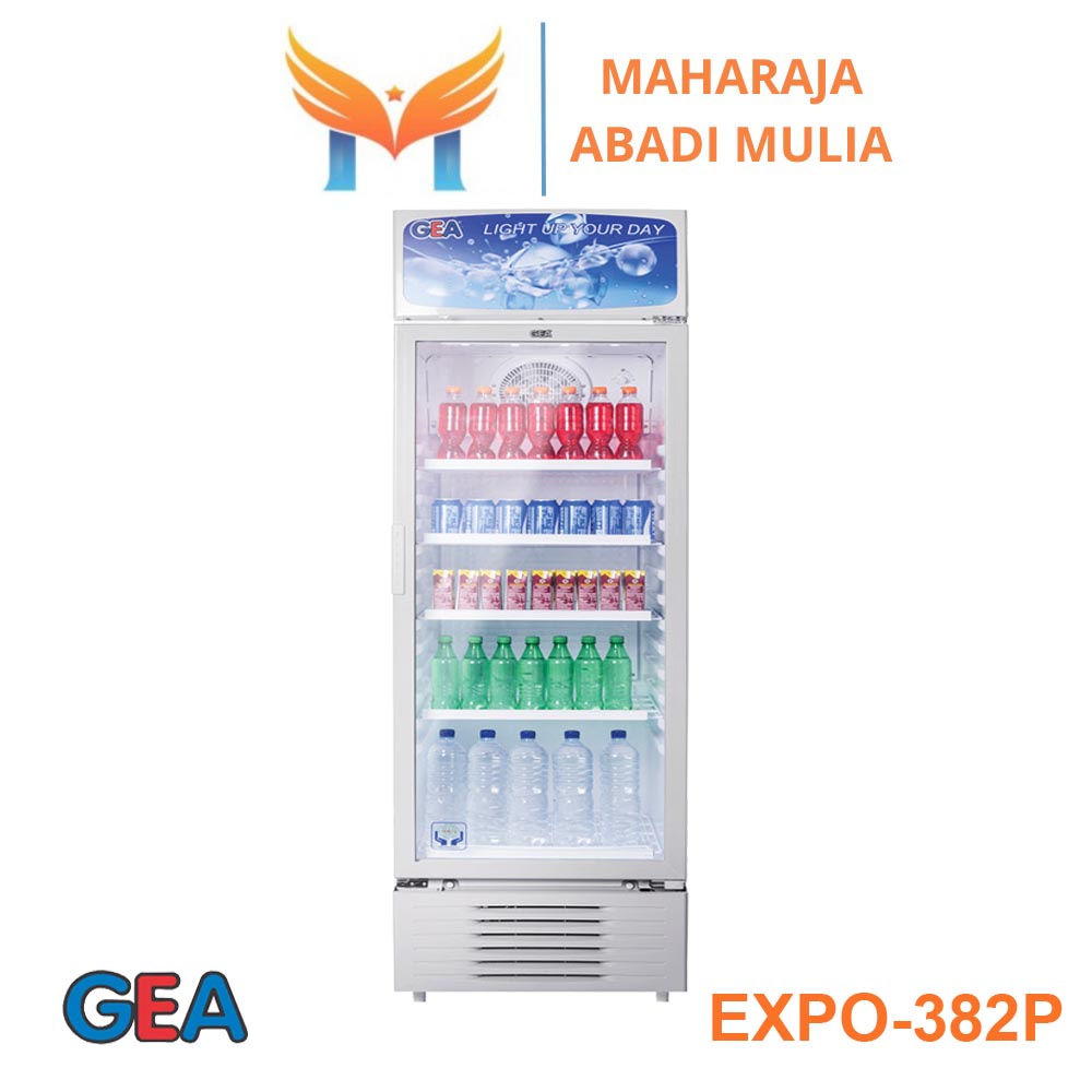 Jual Kulkas Minuman 1 Pintu Gea Expo-382p Display Cooler Kapsitas 382 ...