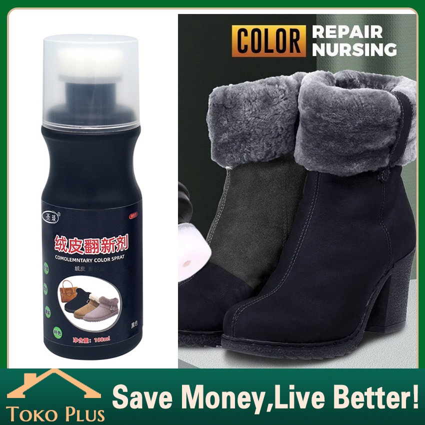 Jual 100 Ml Semir Sepatu Cair Netral Suede Pria Wanita Liquid Shoe ...