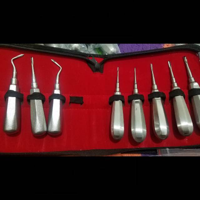 Jual Bein Set Root Elevator isi 7, Alat Cabut Gigi, Dental Root Elevator Set | Shopee Indonesia