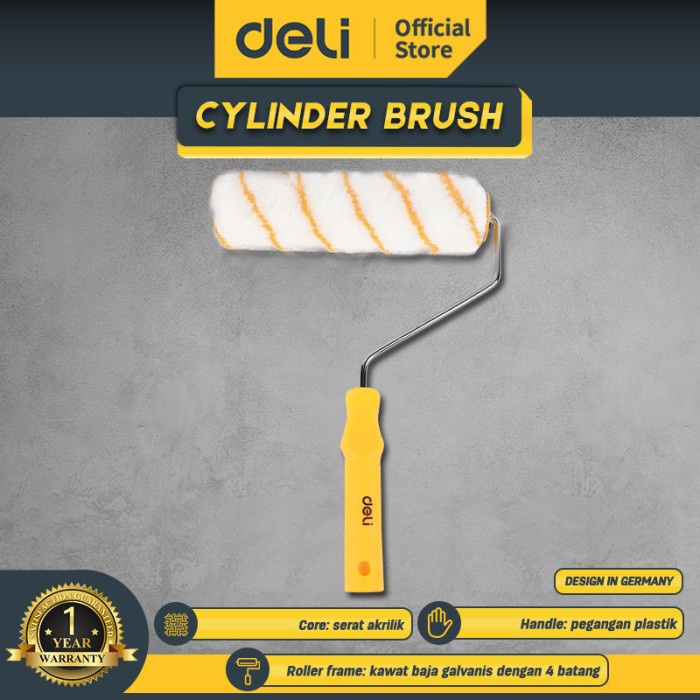 Jual Deli Kuas Roll Cat Besar / Paint Roller Brush 9 Inch EDL5096X9 ...