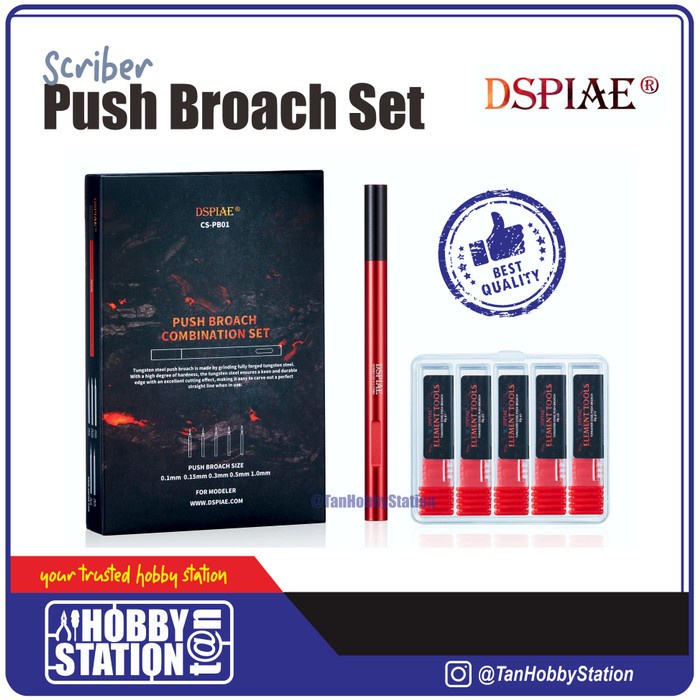Jual DSPIAE Push Broach Combination Set - Scriber Chisel Panel Line ...