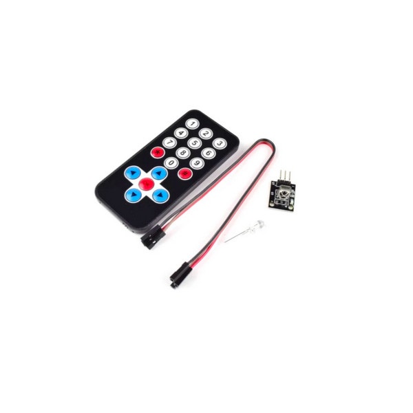 Jual Kit IR Infrared Remote Control 17 Keys Wireless HX1838 Module ...