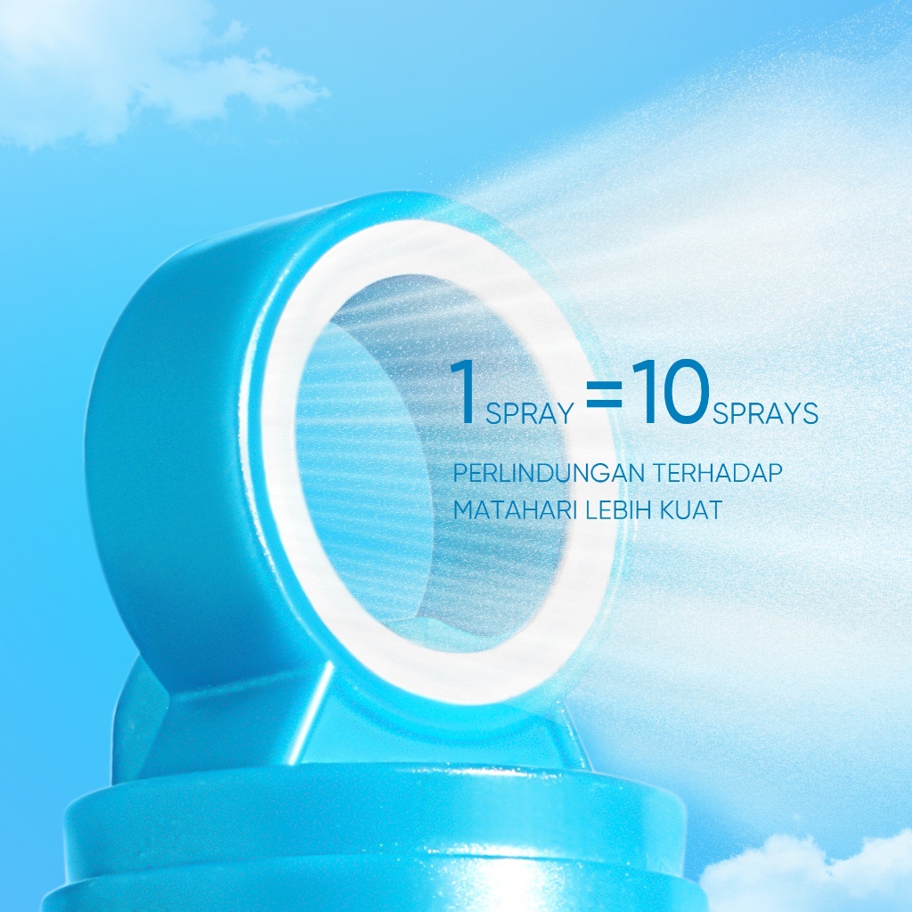 Jual SKINTIFIC Outdoor Sun Spray SPF50+ PA++++ sunscreen sunblock badan ...