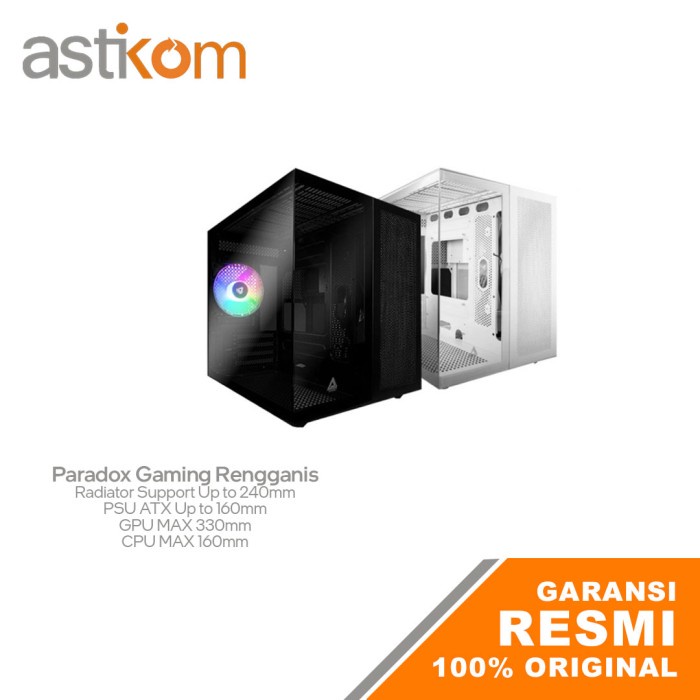 Jual Casing PC Paradox Gaming Rengganis M-ATX + 1 Fan | Shopee Indonesia