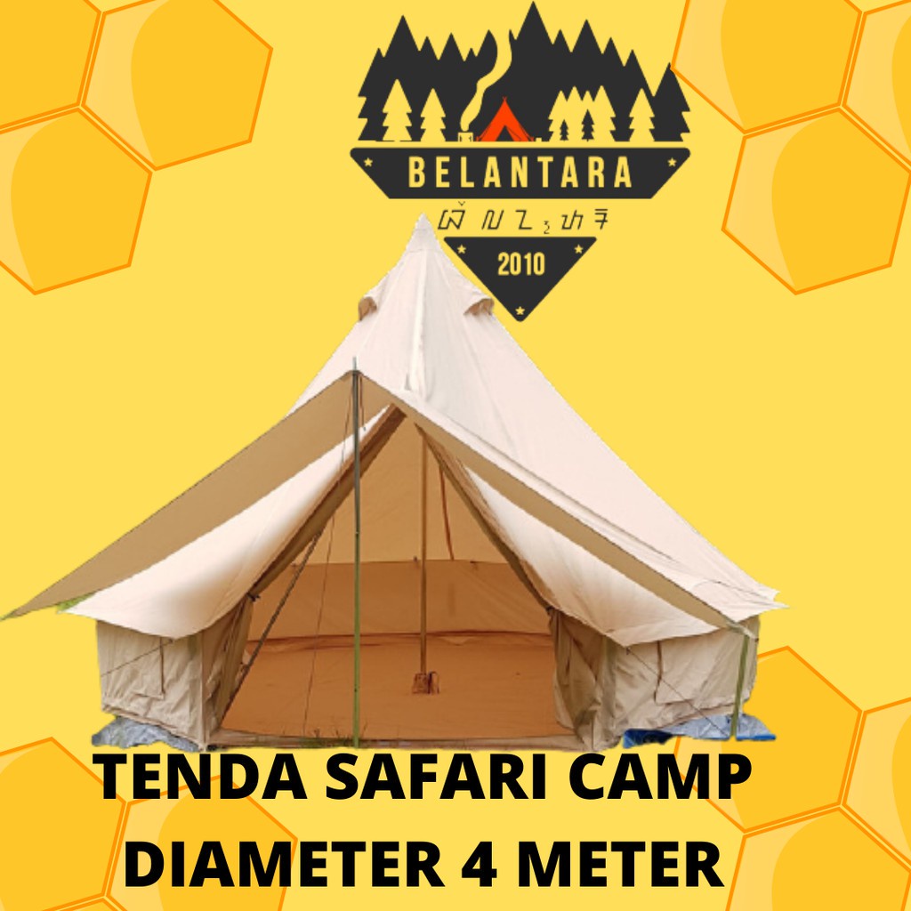 Jual Tenda safary camp dimensi 4 meter tenda indian tenda krucut tenda ...
