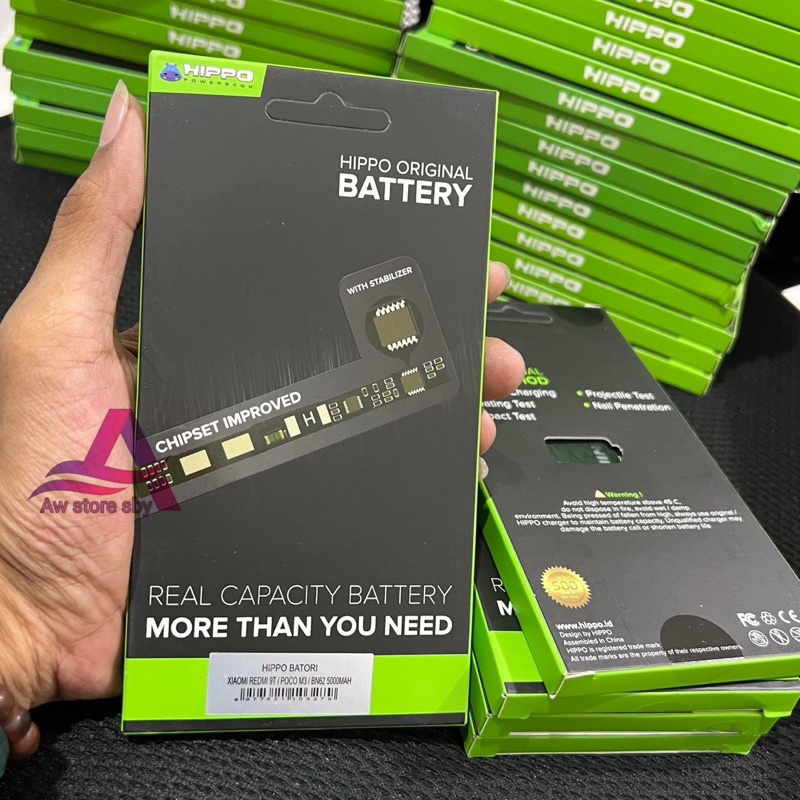 Jual HIPPO Ori Baterai Xiaomi Redmi 9T/ POCO M3 5000mAh BN62 Premium ...