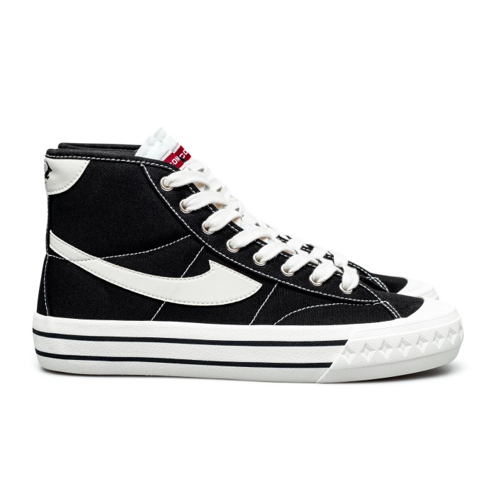 Jual Sepatu Compass Retrograde Hi Decon Black White | Shopee Indonesia