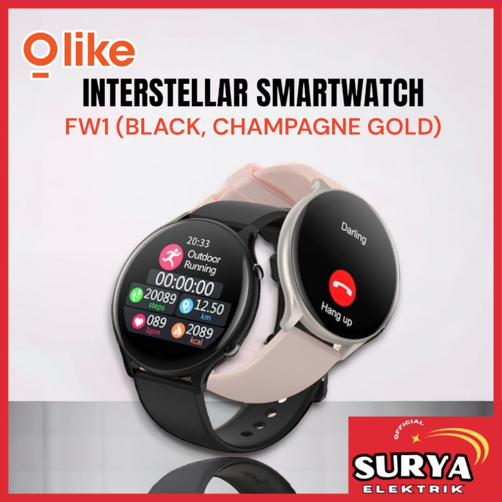 Jual Smartwatch OLIKE Interstellar FW1 Touch Screen IP68 Waterproof ...