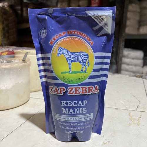 Jual kemasan baru kecap manis cap zebra 550ml khas bogor kemasan refill ...