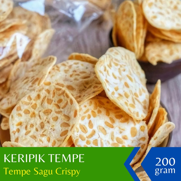 Jual b Keripik tempe 200 gram | Keripik Tempeh Sagu Bulat (Gojek/Grab ...