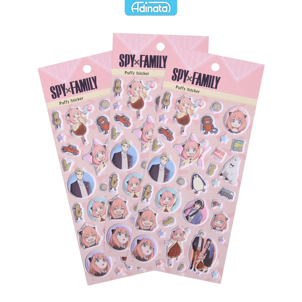 Jual Spy X Family Puffy Stickers 2331-6158 / Sticker - Adinata | Shopee ...