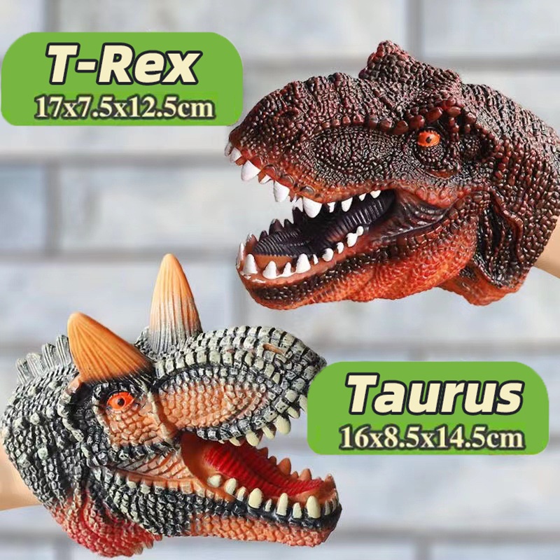 Jual Mainan Boneka Tangan Dinosaurus Soft Rubber Toy Dinosaur T-rex Big ...