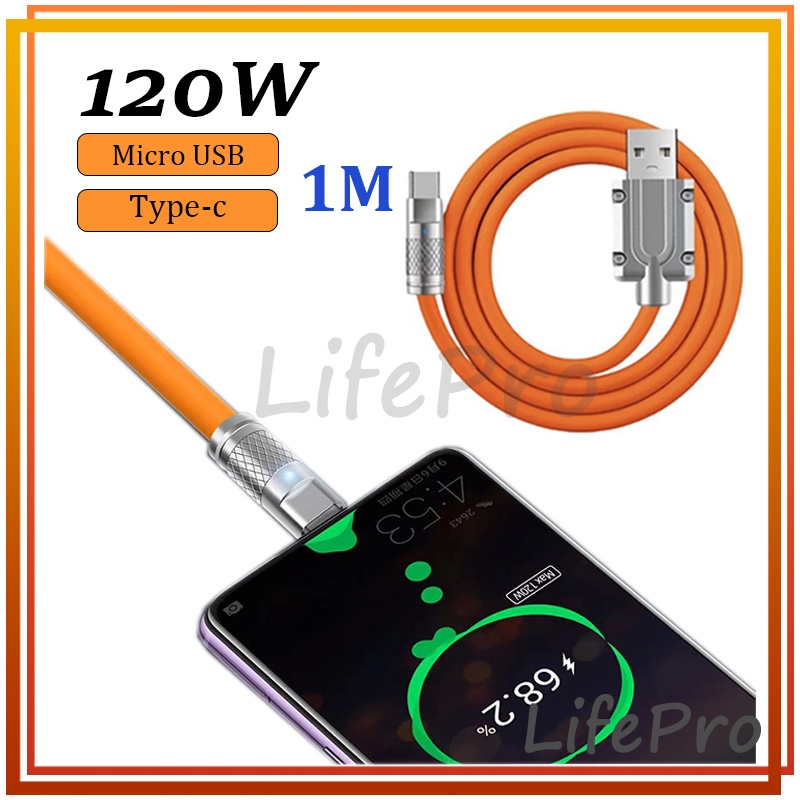 Jual Kabel Data Fast Charging 6A / 120W USB Original High Quality ...