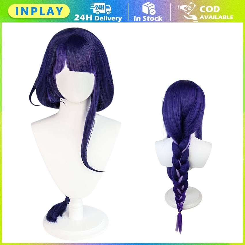 Jual Wig Cosplay Raiden Shogun Baal Genshin Impact / Genshin Impact ...
