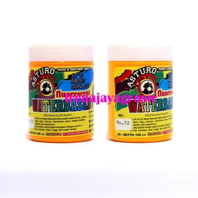 Jual ASTURO cat air NO 2 KUNING GOLKAR / cat poster / waterbased 100cc ...