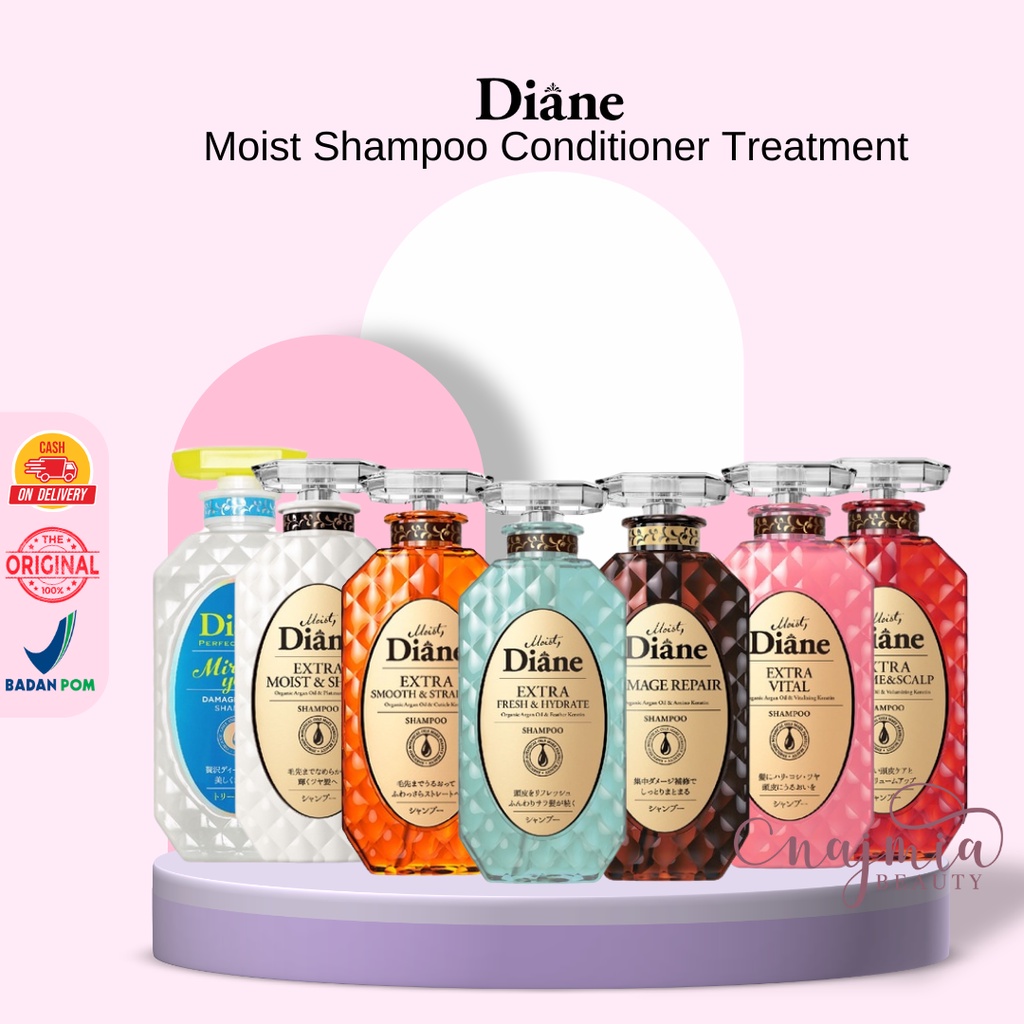 Jual NAJMIA Diane Moist Shampoo Conditioner Treatment 450ml | Shampo ...
