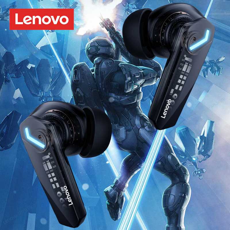 Jual [Bayar di Tempat] Lenovo ThinkPlus TWS Gaming Earphone True ...