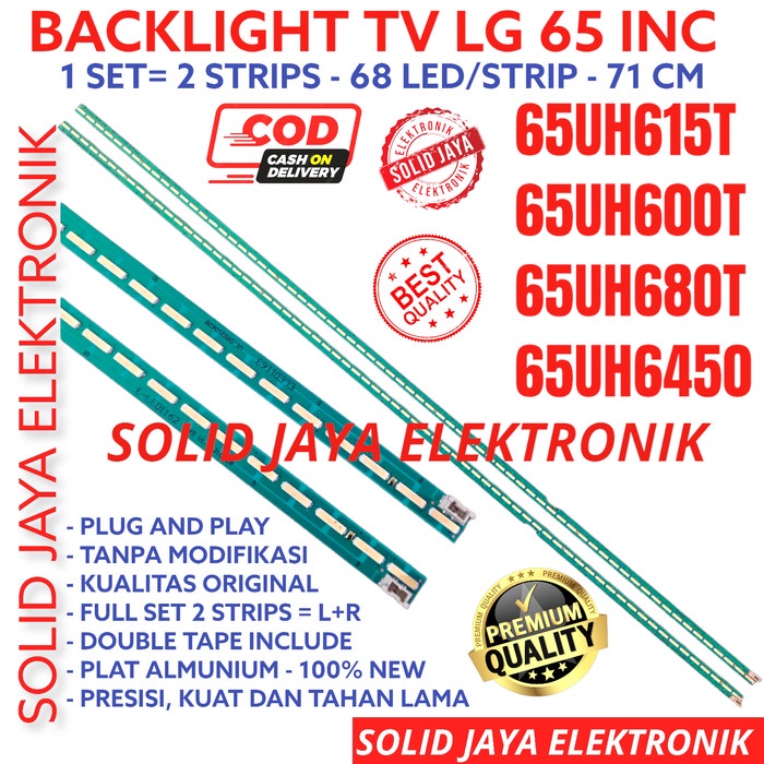 Jual BACKLIGHT TV LG 65 INC 65UH6150 65UH6540 LAMPU BL LED 65UH SMD STRIP -RZ15 | Shopee Indonesia