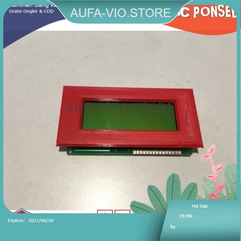 Jual Frame Casing LCD 20x4 Bezel Case Dudukan BOX Panel 20 x 4 i2c ...