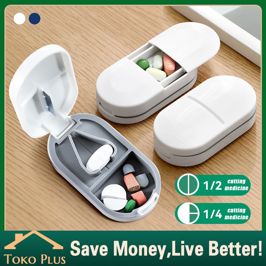 Jual 3in1 Tempat Obat Alat Pemecah Obat Kotak Penyimpanan Obat Travel ...