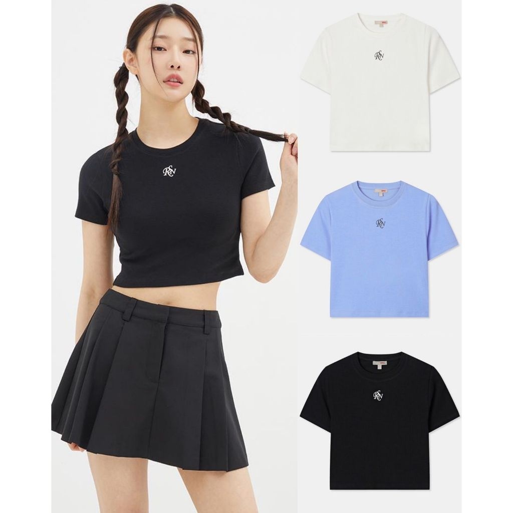 Jual Spao Logo RSN Cropped Top // Seventeen Shop // | Shopee Indonesia