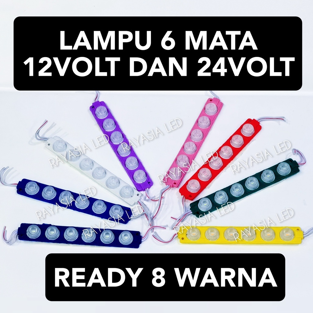 Jual LAMPU KOLONG 6 MATA BESAR TIMBUL 12 VOLT 24 VOLT VARIASI NEON BOX | Shopee Indonesia