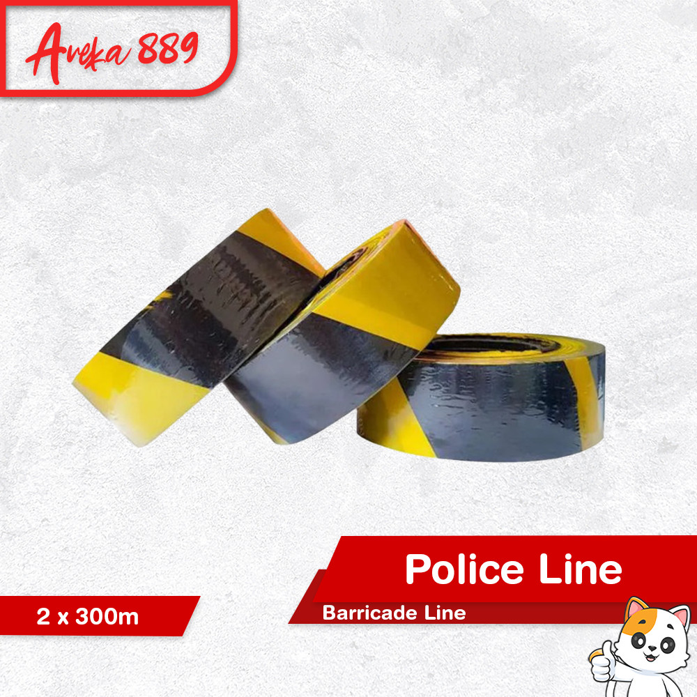Jual Police Line Merah Putih / Garis Polisi / Safety Line 2x300m ...