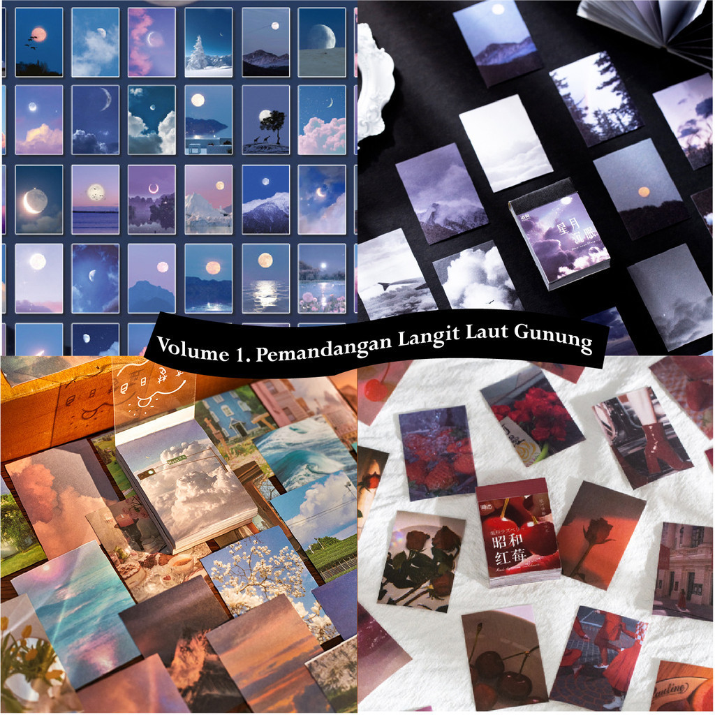 Jual [Nokai Space] V1. Pemandangan Stiker Buku Mini 4x6 CM Japanese ...
